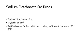 Sodium bicarbonate ear drops.pptx