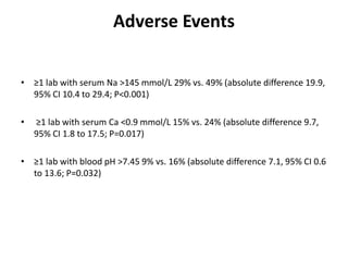 Sodium bicarbonate therapy for patients with severe metabolic | PPTX