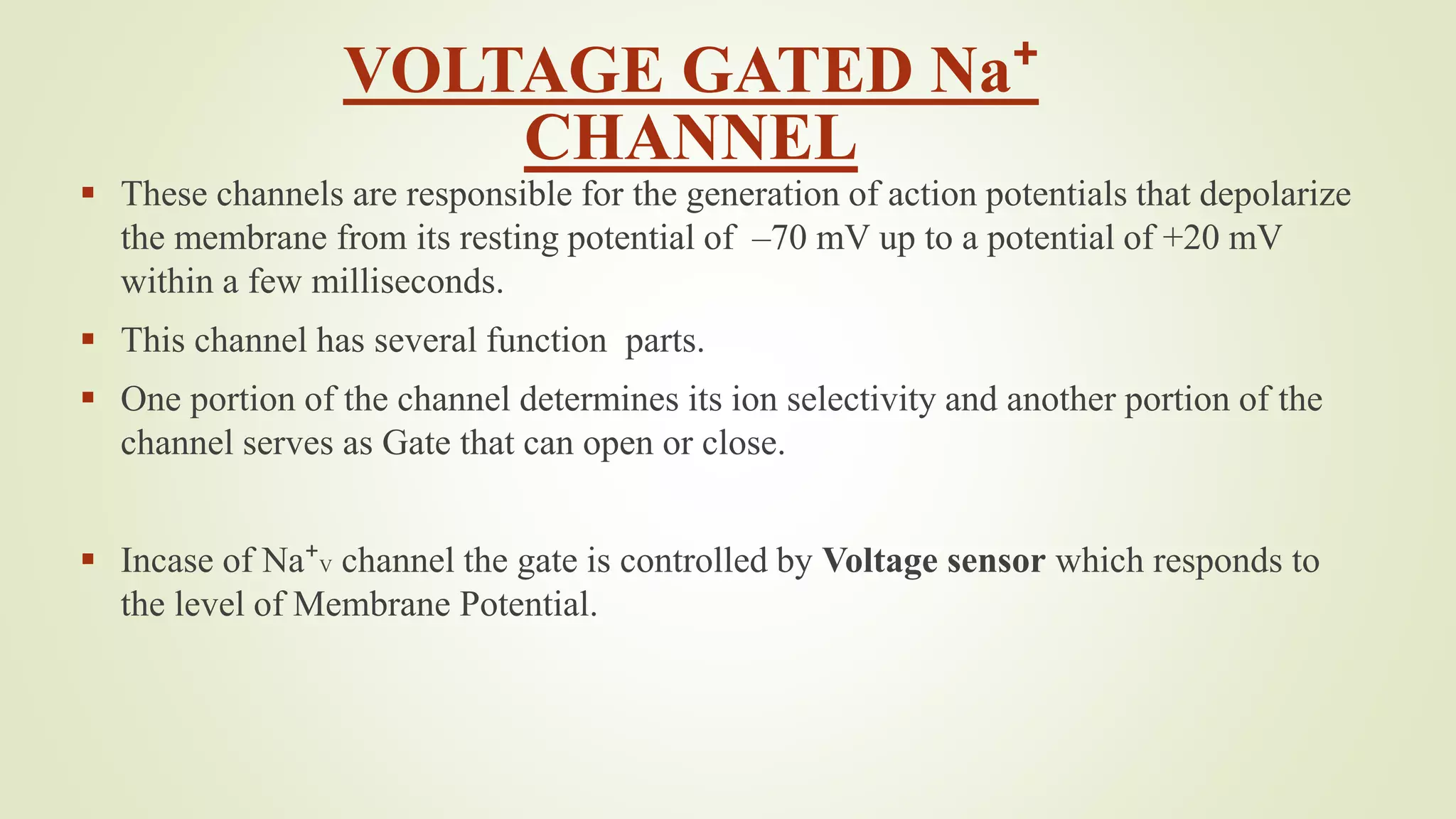 Sodium channel modulator | PPTX
