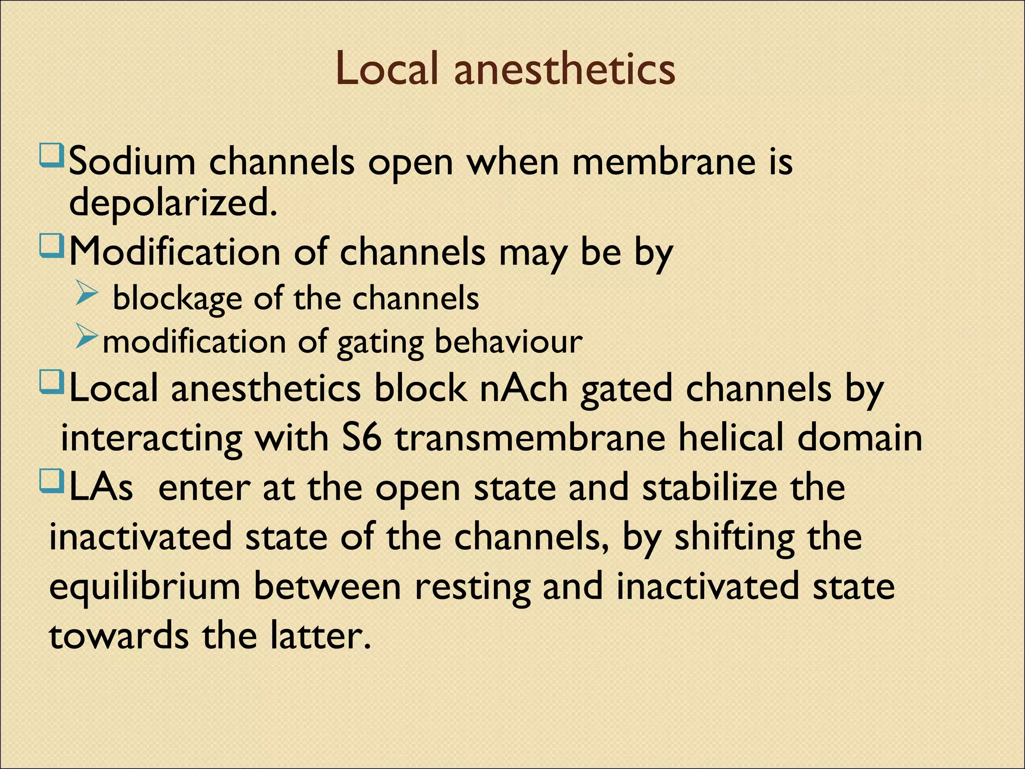 Sodium channel modulators | PPT