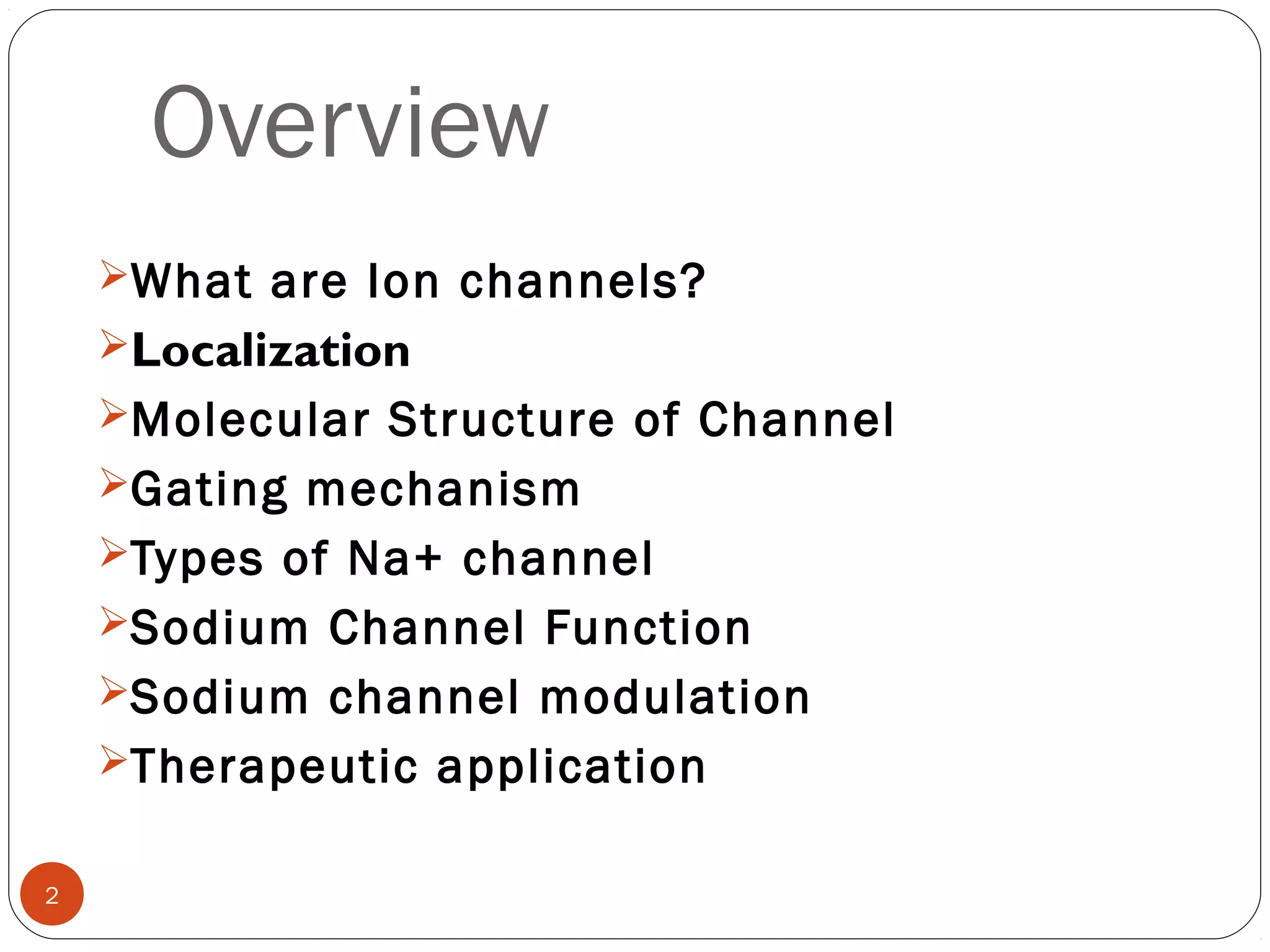 Sodium channel modulators | PPT