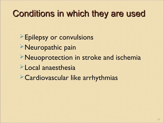Sodium channel modulators | PPT | Brain and Nervous System Disorders ...