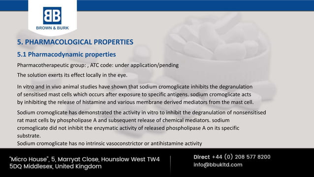 Sodium Cromoglicate - Summary of Product Characteristics | PPTX | Eye ...