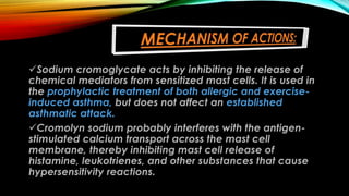 Cromolyn Mechanism Of Action