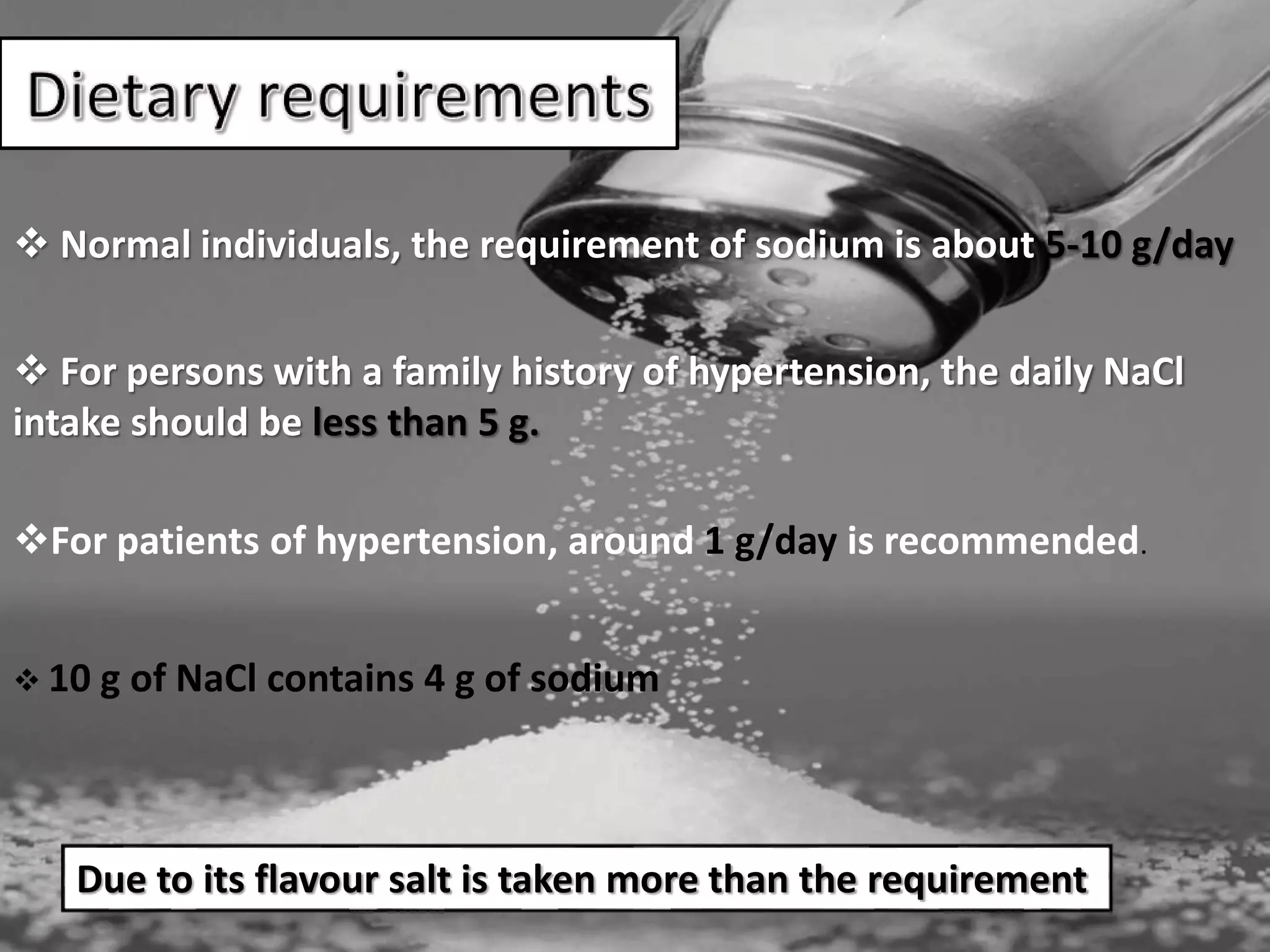 sodium and its medical importance for medical students | PPTX