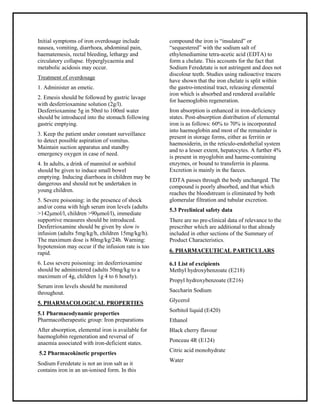 Sodium feredetate 190mg per 5ml oral solution smpc taj pharmaceuticals | PDF