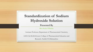 Sodium hydroxide preparation and standardization | PDF
