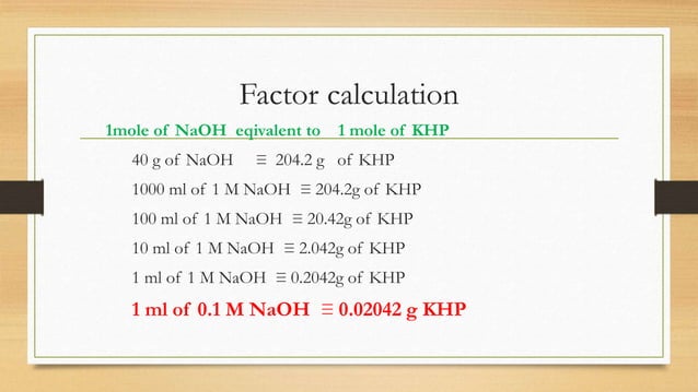 Sodium hydroxide preparation and standardization | PDF | Chemistry ...