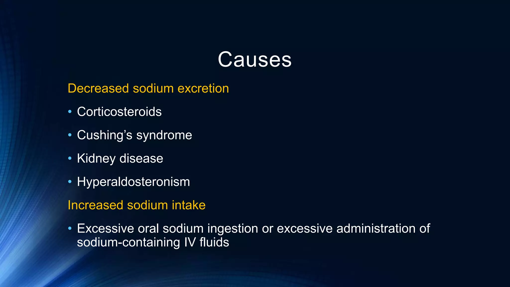 Nursing Management of Sodium imbalance | PPTX