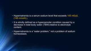 Nursing Management of Sodium imbalance | PPTX