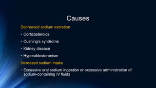 Nursing Management of Sodium imbalance | PPTX