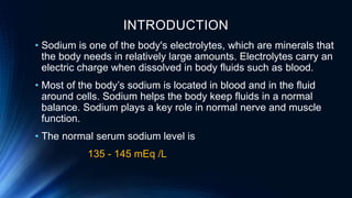 Nursing Management of Sodium imbalance | PPTX