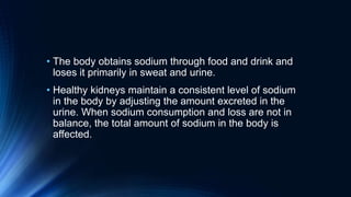 Nursing Management of Sodium imbalance | PPTX