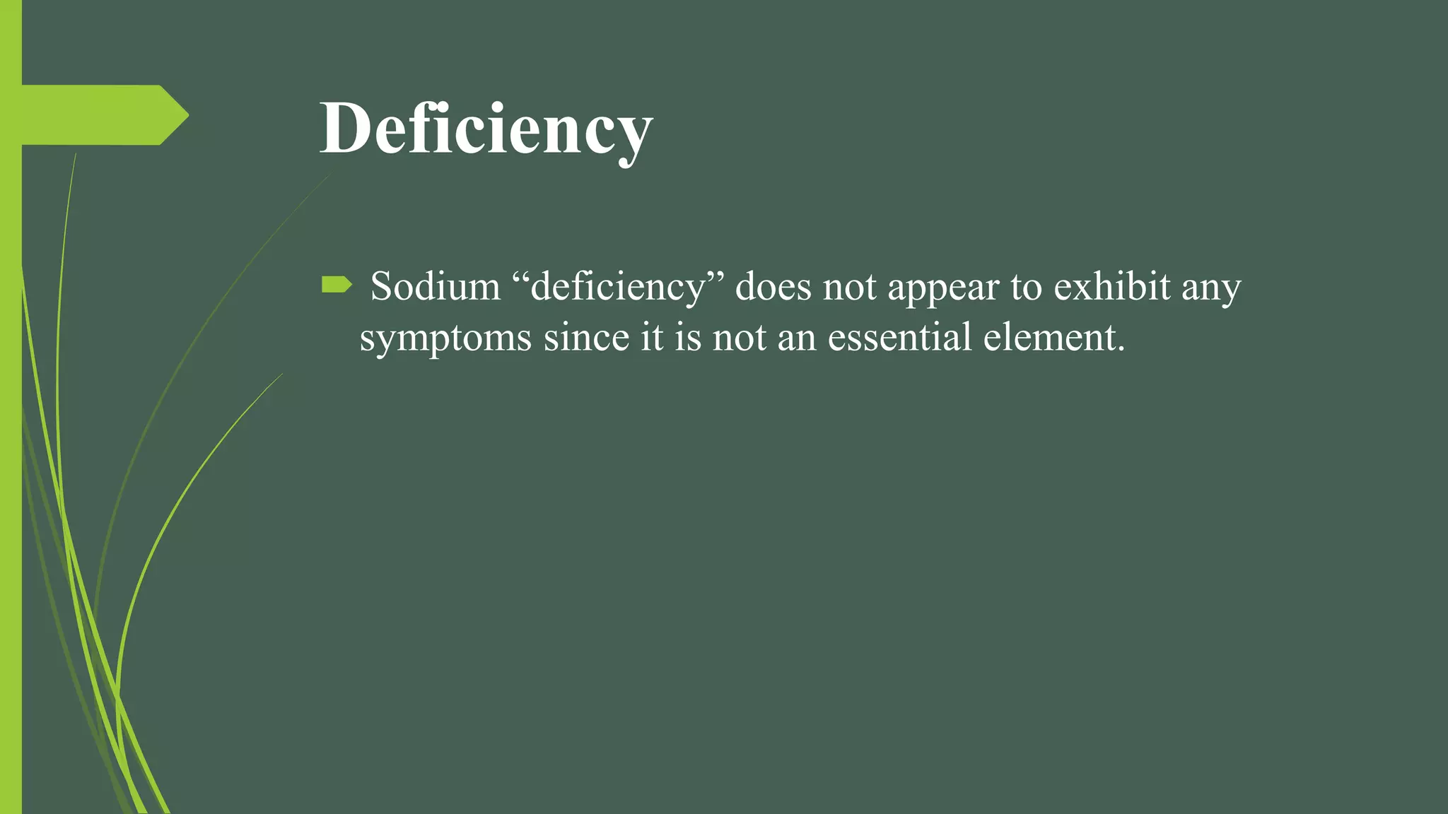 Sodium & its role in plant | PPTX