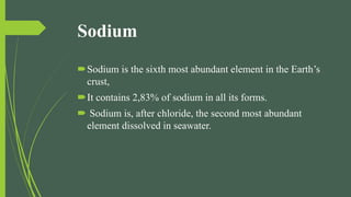 Sodium & its role in plant | PPTX