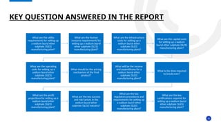 Setting up a SLES Manufacturing Plant Report | PPT