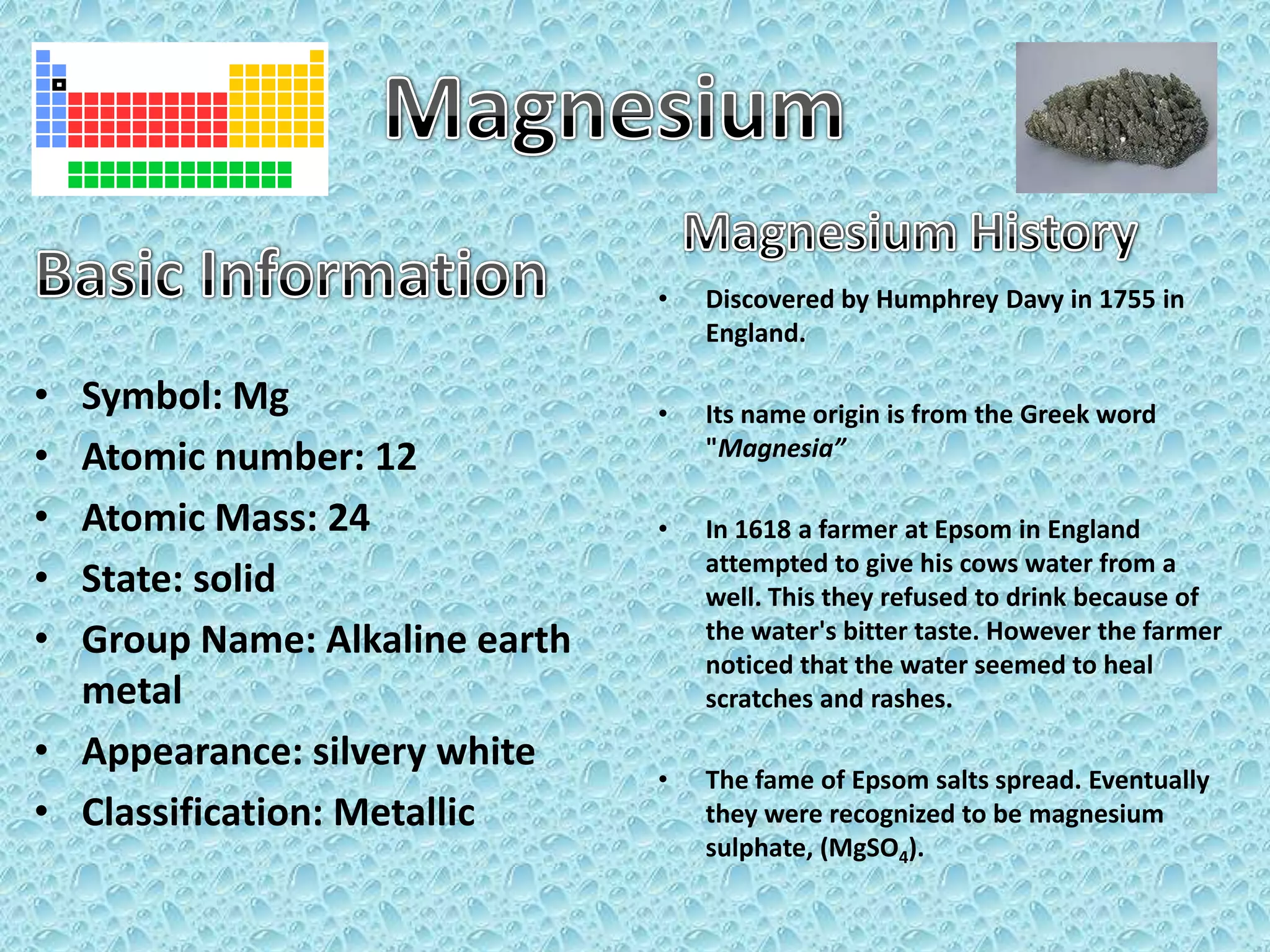 Sodium & magnesium | PPTX