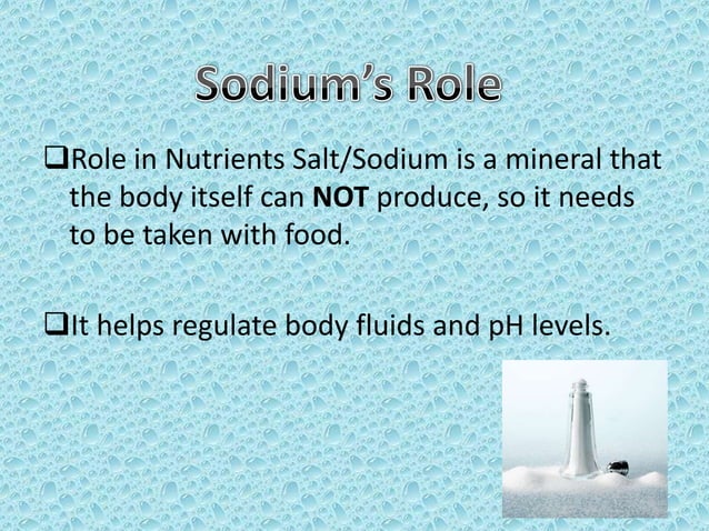 Sodium & magnesium | PPT