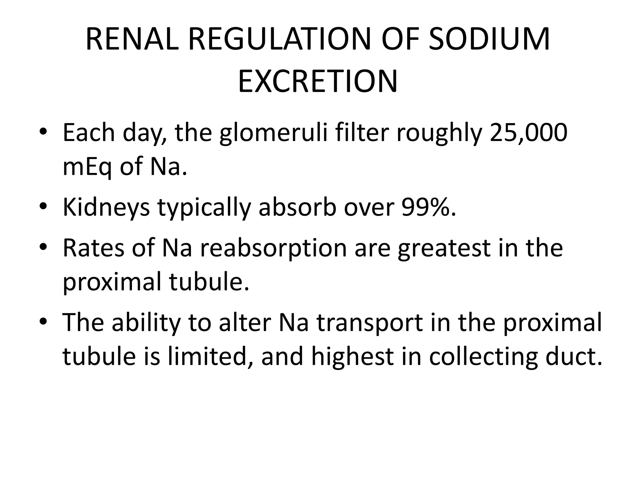 Sodium metabolism and disorders | PPTX