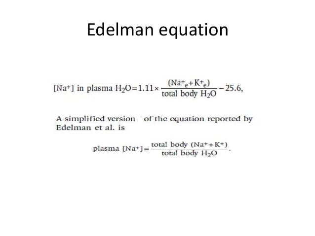Sodium metabolism and disorders