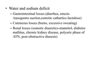 Sodium metabolism, hyponatraemia & hypernatraemia | PPT