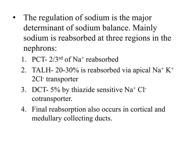 Sodium metabolism, hyponatraemia & hypernatraemia | PPT