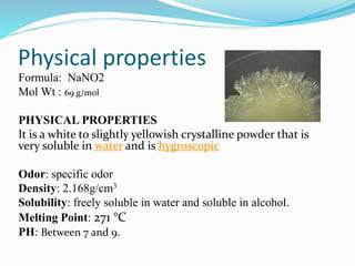 Sodium nitrite | PPT
