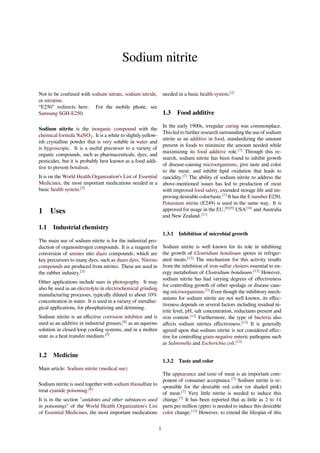 Sodium Nitrite | PDF