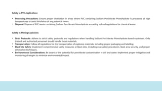 Sodium Perchlorate’s Role in PVC Heat Stabilisation | PPTX