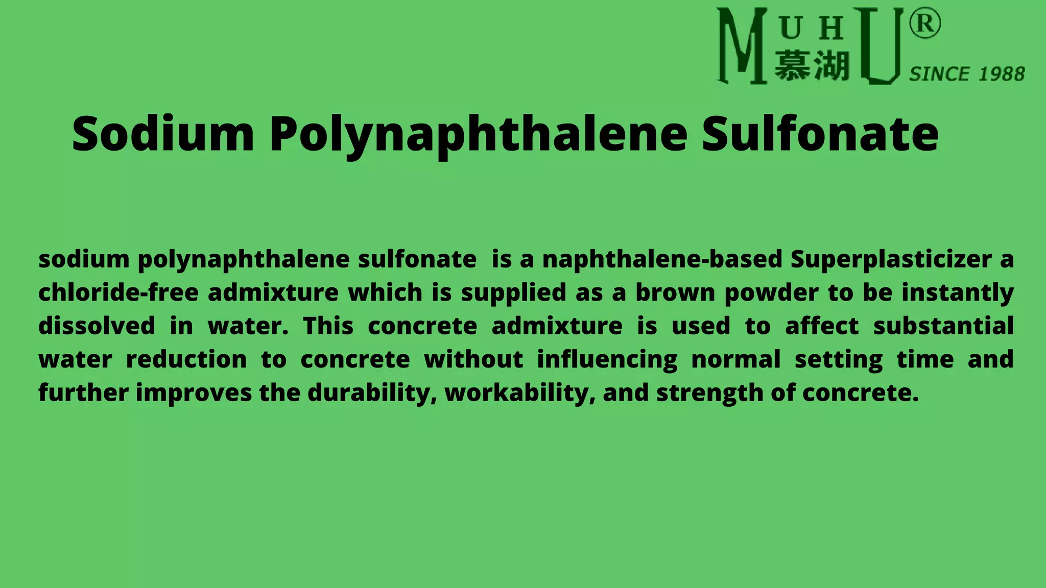 Sodium polynaphthalene sulfonate | PPT