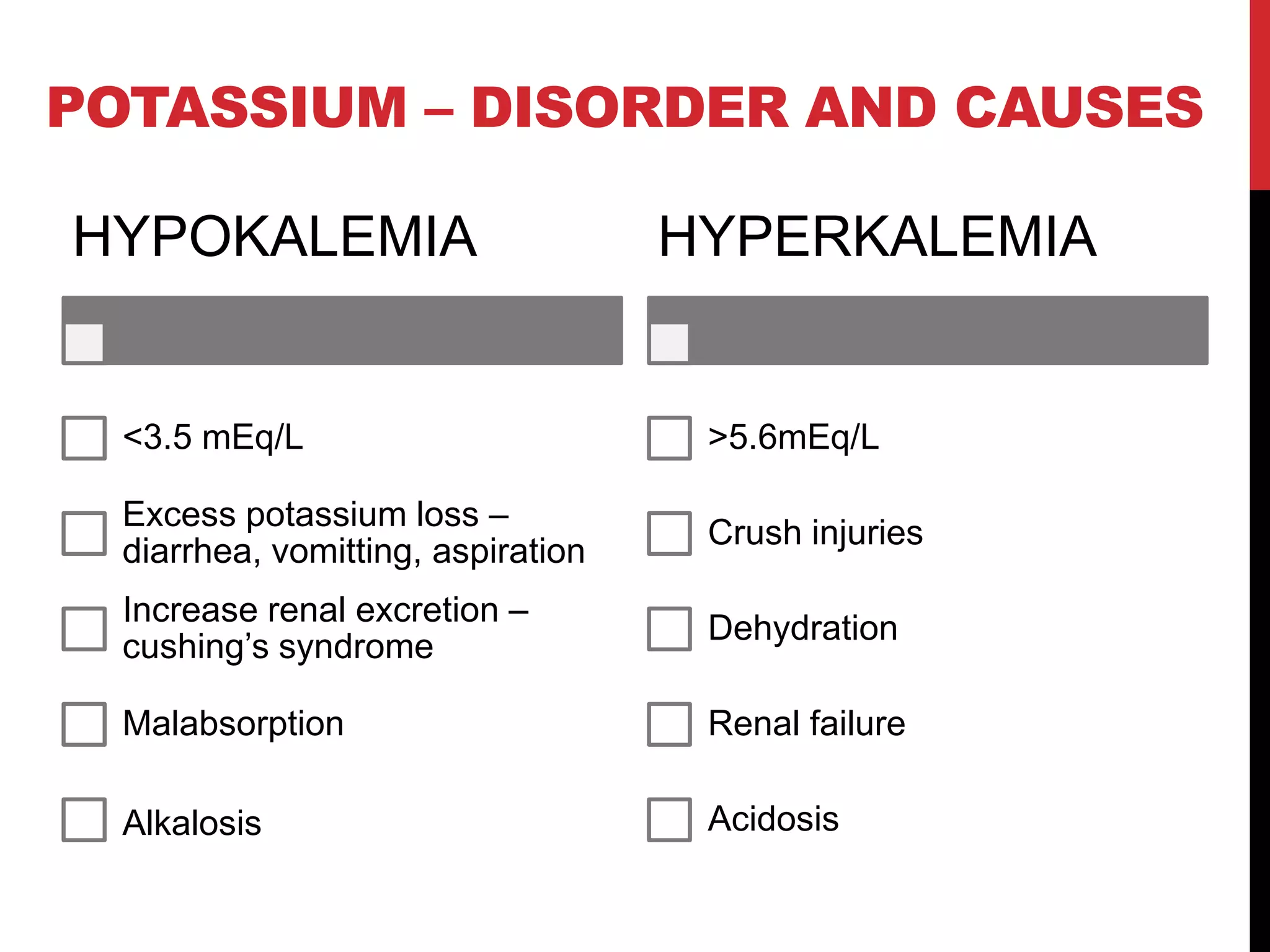Sodium, potassium and chloride | PPTX