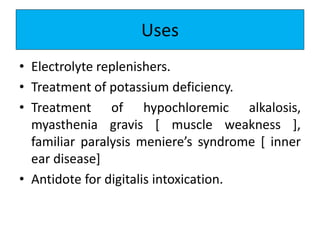 Sodium replenishers | PPT