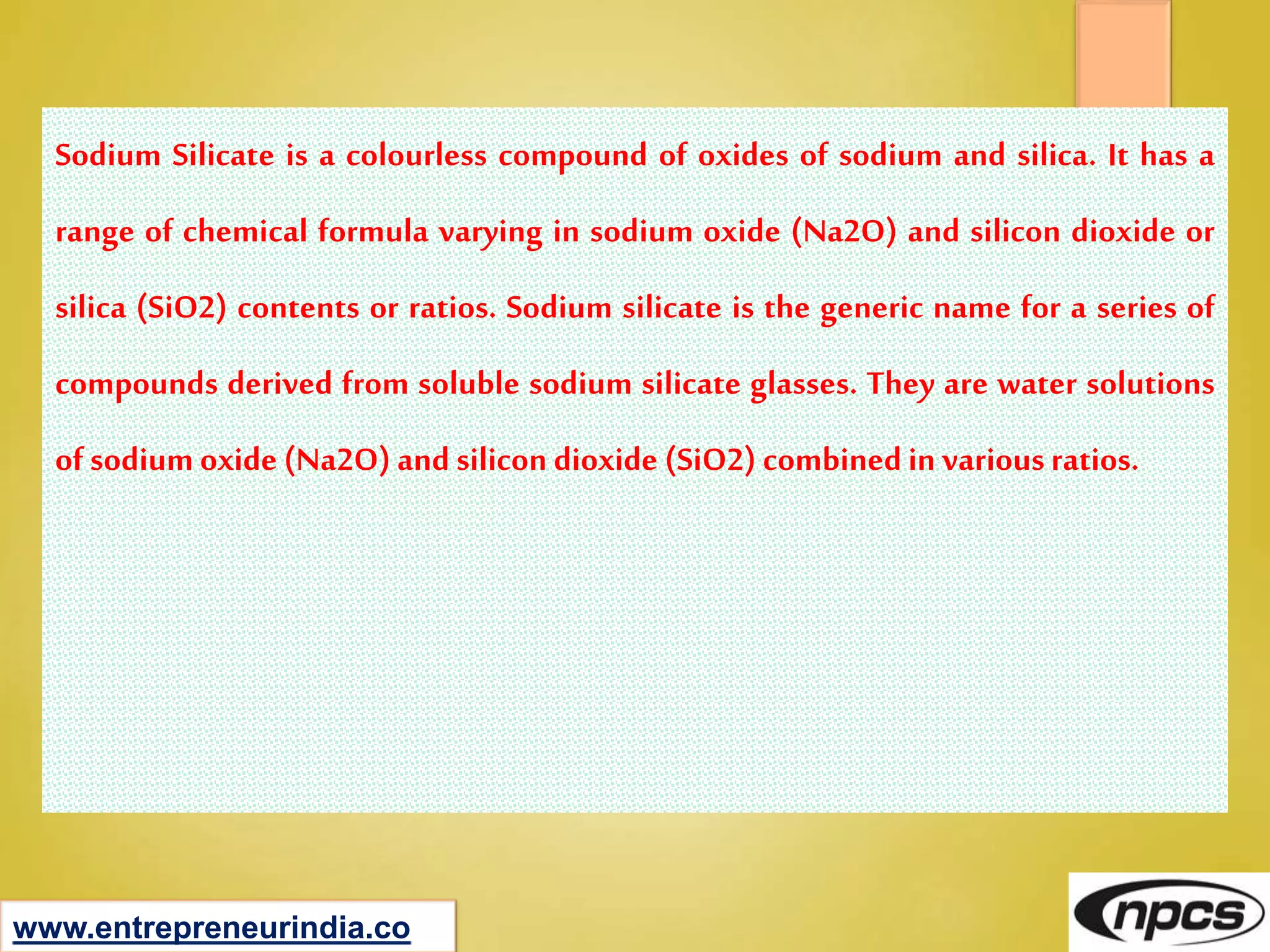 Sodium Silicate from Rice Husk Ash (Used in Adhesive, Drilling fluids ...