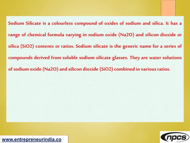 Sodium Silicate from Rice Husk Ash (Used in Adhesive, Drilling fluids ...