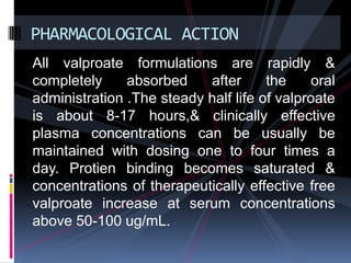 Sodium valproate ppt | PPTX