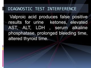 Sodium valproate ppt | PPTX