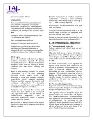 Sodium Valproate & Valproic Acid CR Tablets 500mg Taj Pharma SmPC | PDF