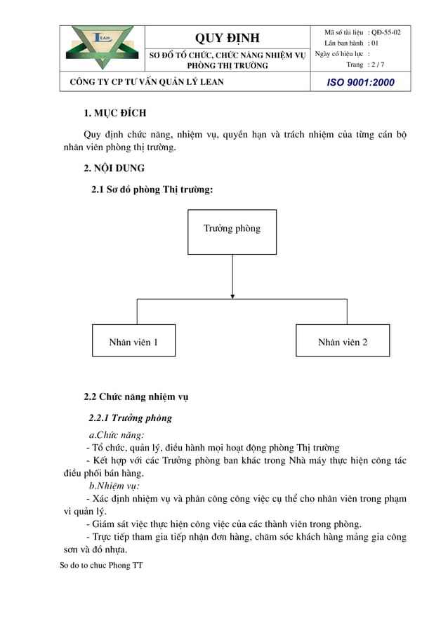 So do to chuc phong tt | PDF