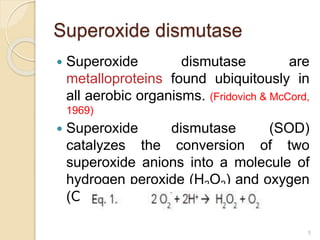 Superoxide Dismutase Mechanism