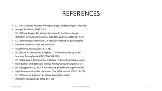 Data Stream Outlier Detection Algorithm | PPT