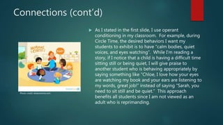 Operant Conditioning Benefits In A Pre-K Environment | PPTX