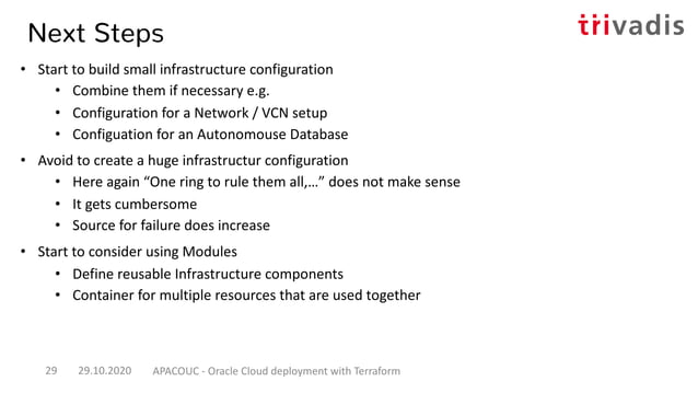 Oracle Cloud deployment with Terraform | PPT