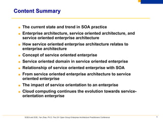 Service Oriented Enterprise Architecture and Service Oriented Enterprise | PDF | Cloud Computing ...