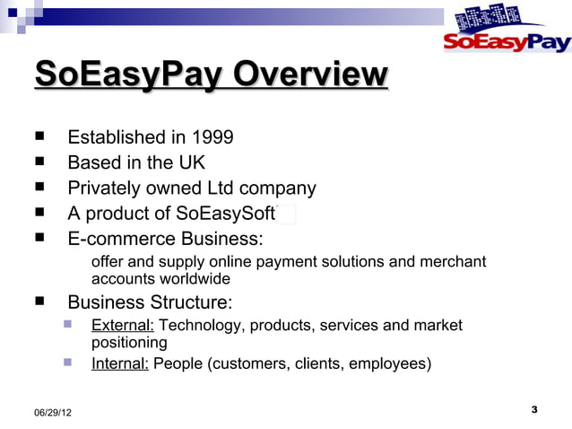So Easy Pay Presentation | PPT