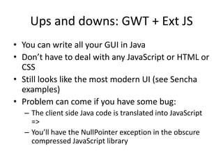 Ups and downs of enterprise Java app in a research setting | PPTX