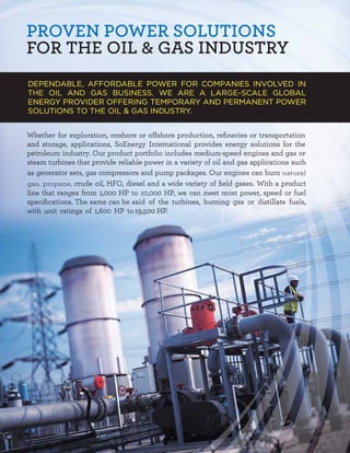 So energy oil and gas fracking power solutions | PDF