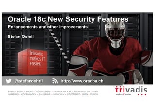 TechEvent Oracle 18c New Security Features | PPT