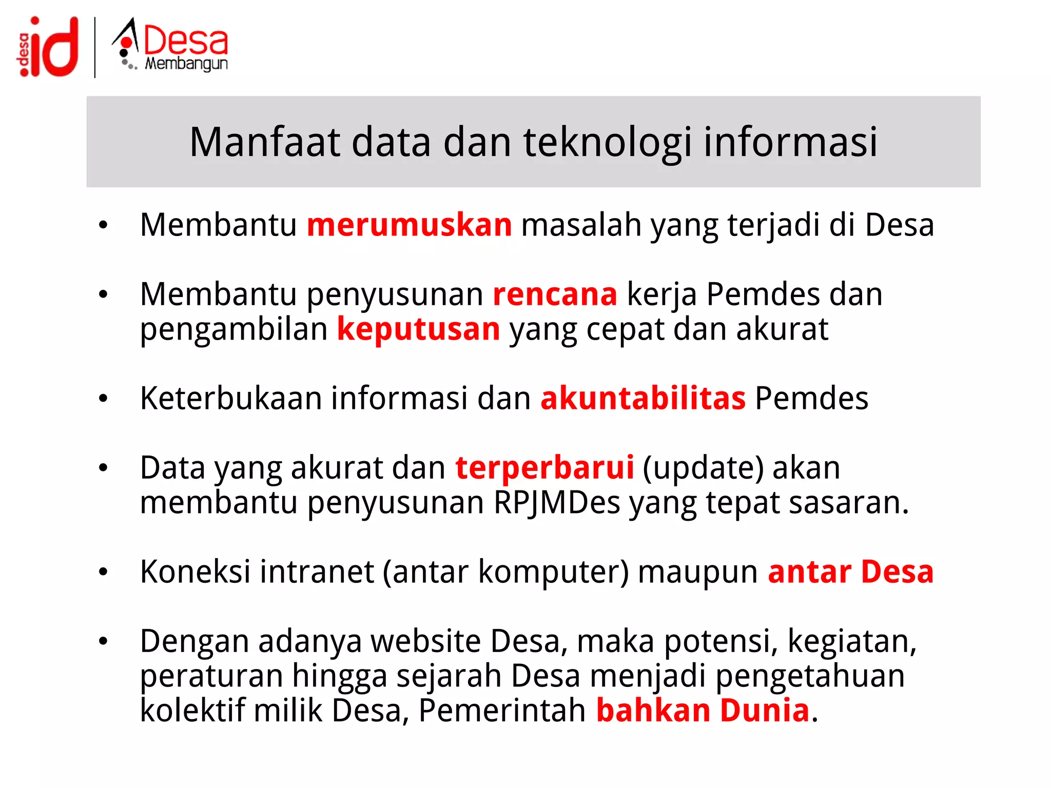 Jadi Bagian dari Desa Membangun Indonesia | PDF