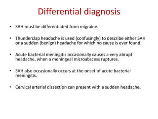 subarachnoid hemorrhage | PPT