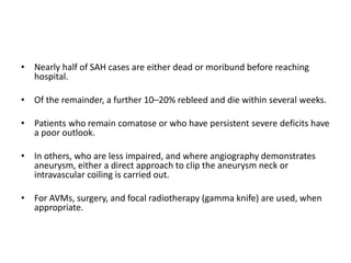 subarachnoid hemorrhage | PPT